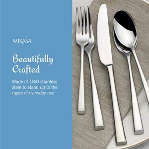 Mikasa Rockford 20-Piece 18/10 Stainless Steel Flatware Set, Service for 4, Silver