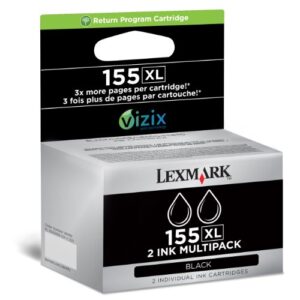 lexmark high yield 155xl black twin pack pro715/pro915