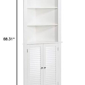 RiverRidge Ellsworth Collection Tall Corner Cabinet, White