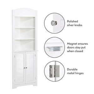 RiverRidge Ellsworth Collection Tall Corner Cabinet, White