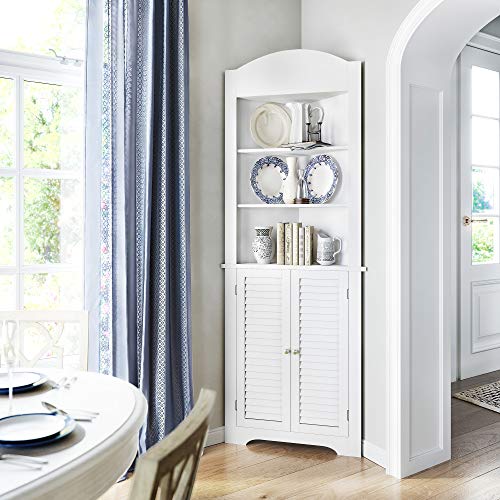 RiverRidge Ellsworth Collection Tall Corner Cabinet, White