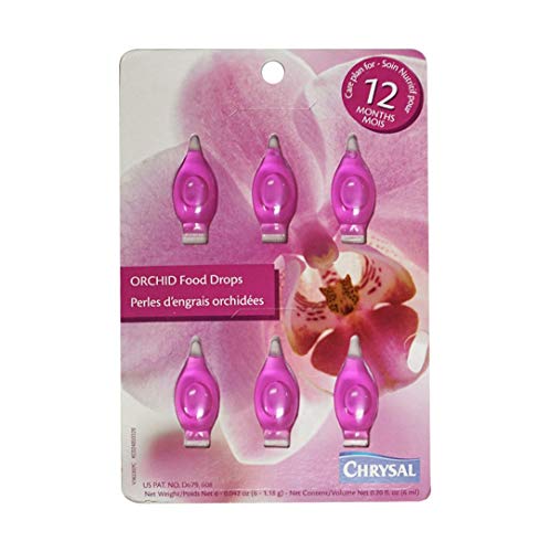 Chrysal Orchid Food Drops — Orchid Care — One Pack for a Year Supply — Concentrated Flower Food for All Species of Orchids — Ideal Florist Supplies — Outdoor and Indoor Plant Food