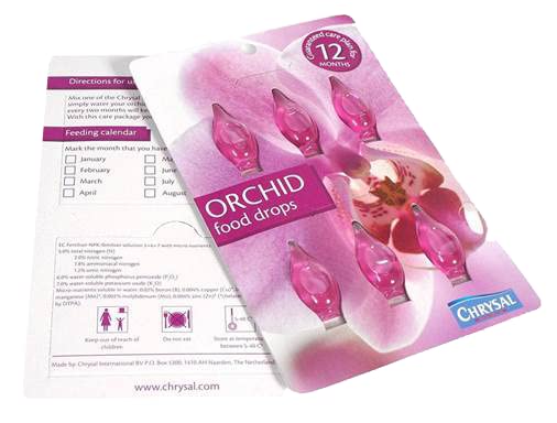 Chrysal Orchid Food Drops — Orchid Care — One Pack for a Year Supply — Concentrated Flower Food for All Species of Orchids — Ideal Florist Supplies — Outdoor and Indoor Plant Food