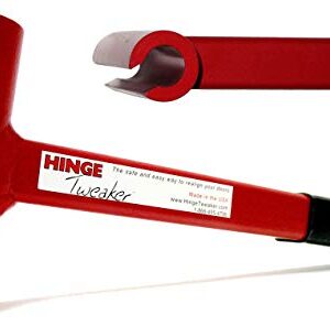 Hinge Tweaker Red Standard Weight Size for .134 Gauge Commercial Door Hinge Adjustment Tool/Hinge Bender