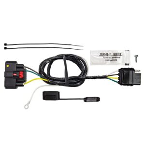 hopkins towing solutions 11140735 plug-in simple vehicle to trailer wiring kit, black