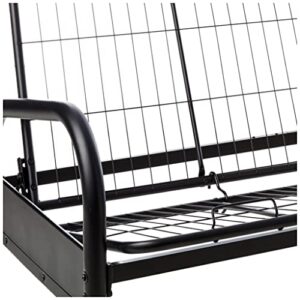 DHP Vermont Metal Futon Frame, Classic Design, Full Sized - Black