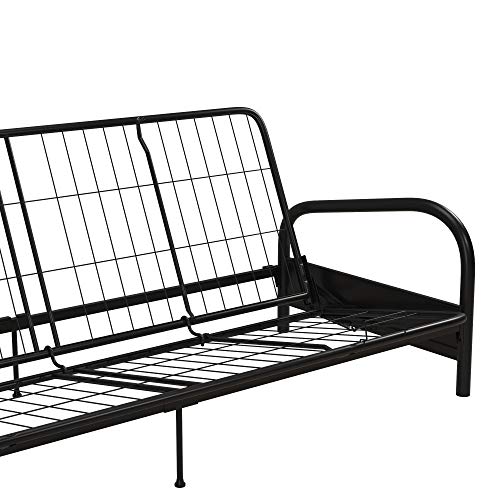 DHP Vermont Metal Futon Frame, Classic Design, Full Sized - Black