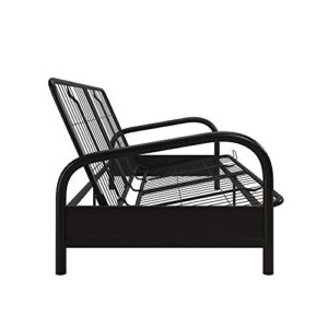 DHP Vermont Metal Futon Frame, Classic Design, Full Sized - Black