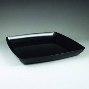 maryland plastics plastic tray - 12" | black | simply squared | 1 pc.