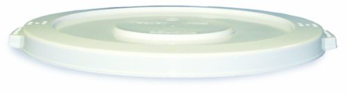 Continental 1002WH 10-Gallon Huskee LLDPE Waste Lid, Round, White