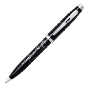 sheaffer silk screened bamboo design ballpoint pen - black (9297-2)