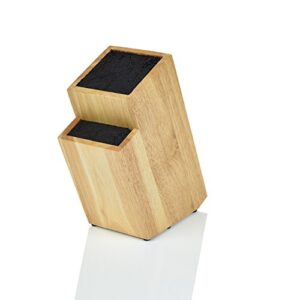 kapoosh batonnet knife block, light oak woodgrain