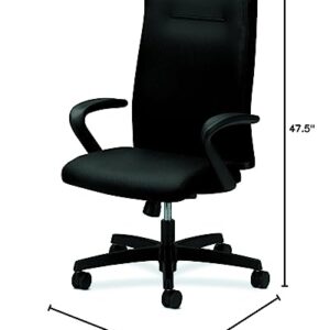 HON Ignition Center-Tilt Executive High-Back Chair, Black