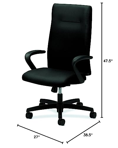 HON Ignition Center-Tilt Executive High-Back Chair, Black