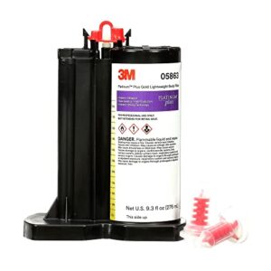 3m platinum plus filler 05863, lightweight, stain free, tack free, fast, 276 ml dms cartridge