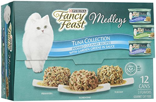 Fancy Feast Purina Medleys Variety Collection Cat Food - Tuna Recipe - 3 Oz, 12 Case