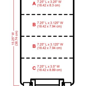 ArtBin 6925AB Semi Satchel with 3 Removable Dividers, Portable Art & Craft Organizer with Handle, [1] Plastic Storage Case, Clear