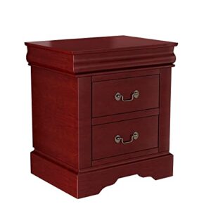 acme louis philippe iii nightstand, cherry finish