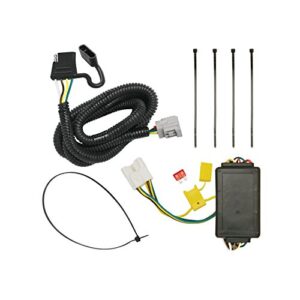 tekonsha 118255 4-flat tow harness wiring package with circuit protected modulite module