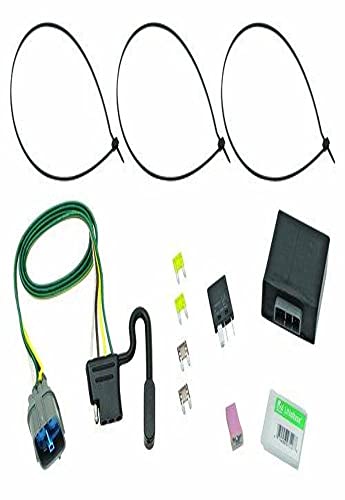 Draw-Tite Tow Ready Tekonsha T-One T-Connector Harness, 4-Way Flat, Compatible with Select Honda Pilot, Ridgeline,Black,118491