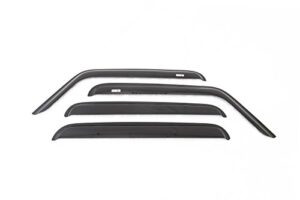 rugged ridge | window rain deflectors | 11351.12 | fits 2007-2018 jeep wrangler jku 4-door