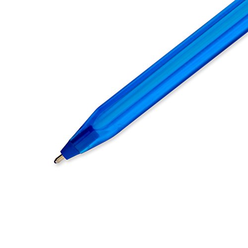 Paper Mate 100ST Ballpoint Pen, Capped, Blue, Single (1783152)