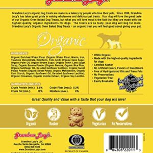 Grandma Lucy's Organic Oven Baked Dog Treats - Banana & Sweet Potato, 14 oz