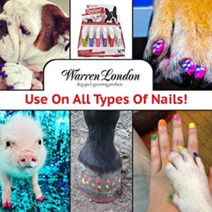 Warren London Pawdicure Dog Nail Polish Pen | Non Toxic, Odorless, & Fast Dry | Made in USA | Neon Pink