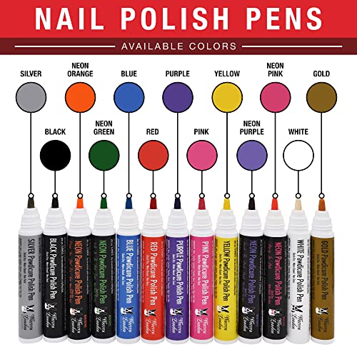 Warren London Pawdicure Dog Nail Polish Pen | Non Toxic, Odorless, & Fast Dry | Made in USA | Neon Pink