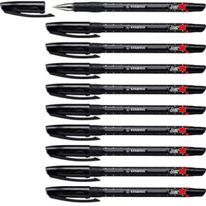 Ballpoint -STABILO Exam Grade Black Box of 10