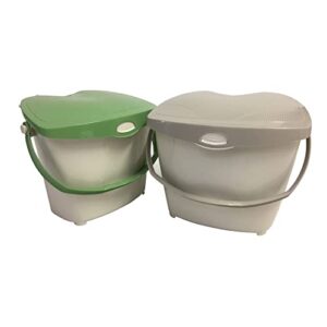 Redmon For Kids 8003 Sure-Close Kitchen Food Scrap Warm Gray Pail, Beige