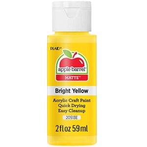 apple barrel acrylic paint in assorted colors (2 oz), 20513, bright yellow