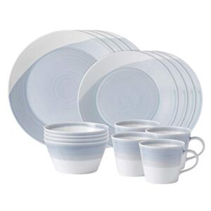 royal doulton 1815 blue 16-piece dinnerware set