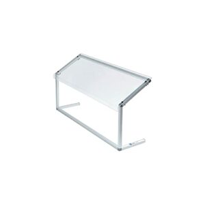 Carlisle FoodService Products Aluminum Adjustable Single-Sided Sneeze Guard, 60 Inches, Clear