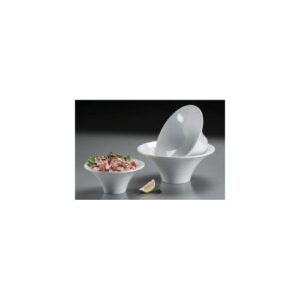 american metalcraft flrb8 bowls, 8" length x 8" width, white