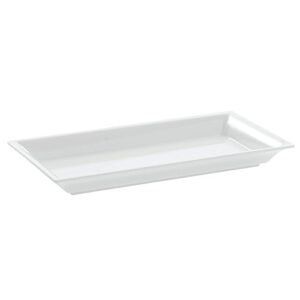 american metalcraft mel23 endurance melamine rectangular platter, 18" x 8.25", white