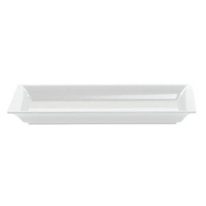 American Metalcraft MEL23 Endurance Melamine Rectangular Platter, 18" x 8.25", White