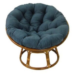 international caravan 42 in. papasan chair with solid micro suede cushion