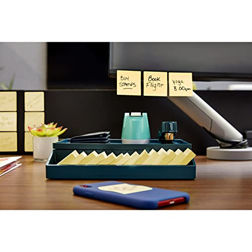 Post-it Super Sticky Notes, 2x2 in, 8 Pads, 2x the Sticking Power, Canary Yellow, Recyclable (622-8SSCY)