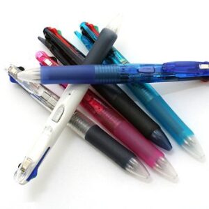 ZEBRA Clip-On G Series 4 Color Ballpoint Multi Pen - 0.7 mm - Pink Body (B4A3-P)