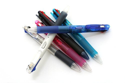 ZEBRA Clip-On G Series 4 Color Ballpoint Multi Pen - 0.7 mm - Pink Body (B4A3-P)