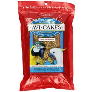 lafeber's avi-cakes gourmet bird food for macaws & cockatoos, 16 oz.