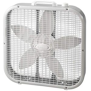 lasko air circulating 20 inch box fan, white