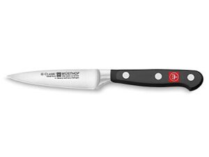 wüsthof classic high carbon steel paring knife, 3.5", black