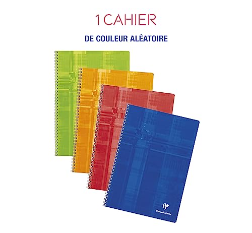 Clairefontaine Classic Wirebound Notebooks 8 1/4 in. x 11 3/4 in. ruled with margin 50 sheets colors may vary