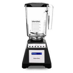 blendtec total classic original blender - wildside+ jar (90 oz) - professional-grade power - 6 pre-programmed cycles - 10-speeds - black