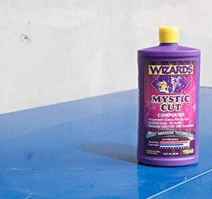 Wizards Buffing Liquid - Cutting Compounds & Polish Machine Glaze (32 oz, Mystic Cut Compound)