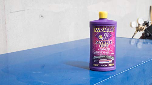 Wizards Buffing Liquid - Cutting Compounds & Polish Machine Glaze (32 oz, Mystic Cut Compound)