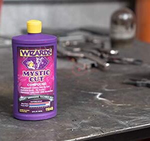 Wizards Buffing Liquid - Cutting Compounds & Polish Machine Glaze (32 oz, Mystic Cut Compound)