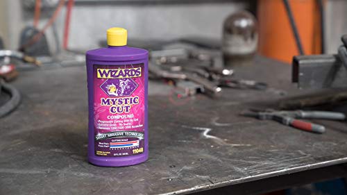 Wizards Buffing Liquid - Cutting Compounds & Polish Machine Glaze (32 oz, Mystic Cut Compound)